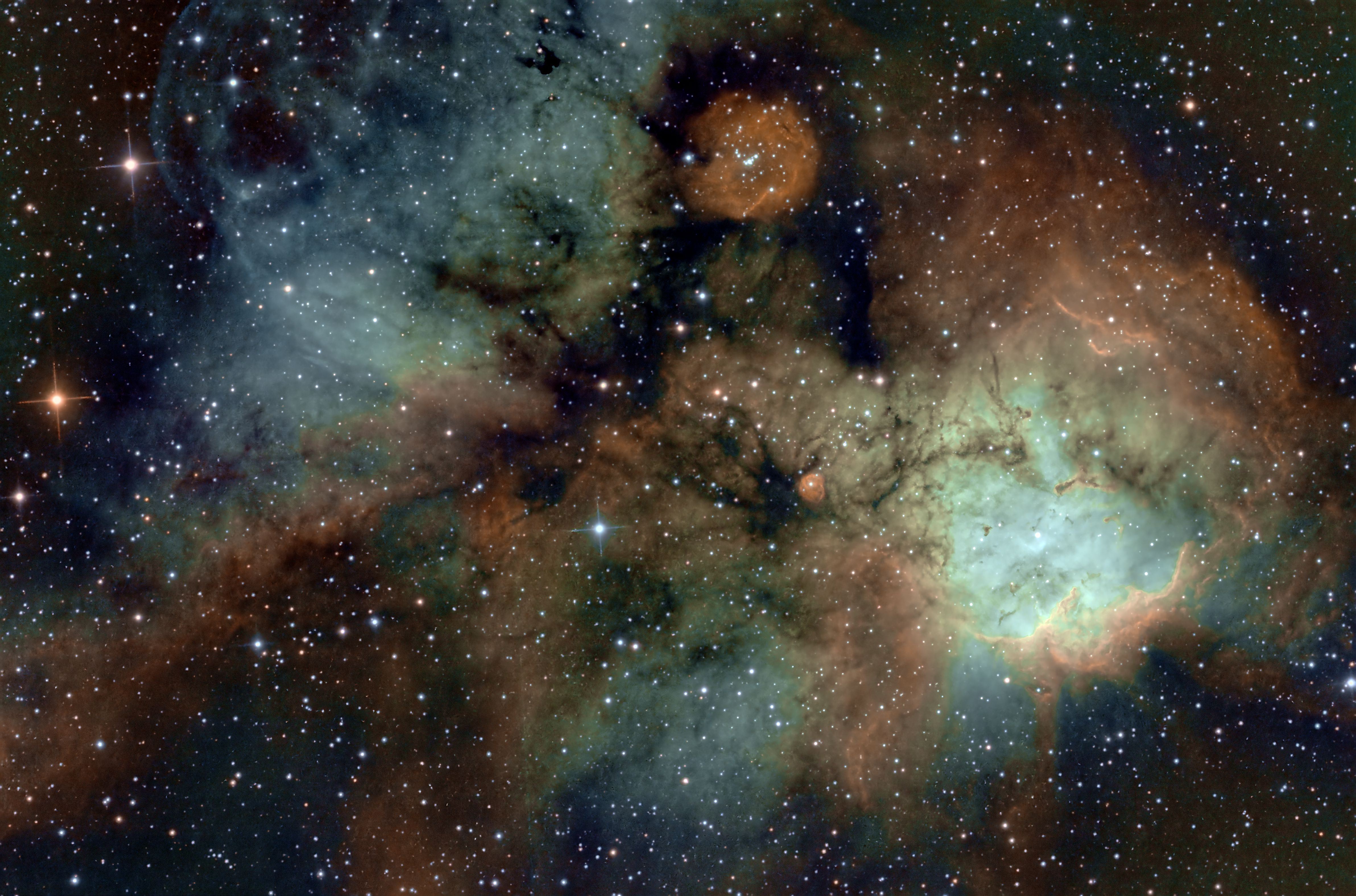 RCW16, Sh2-311, and NGC2467 | Telescope Live