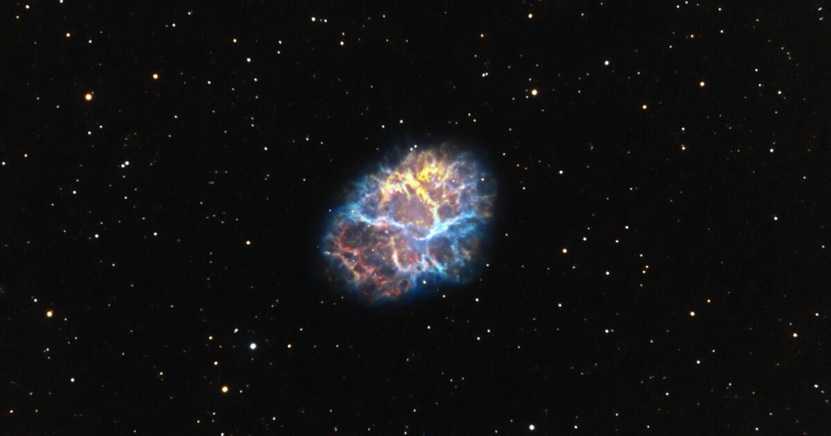 Messier 1, Combined Data From Two Telescopes | Telescope Live