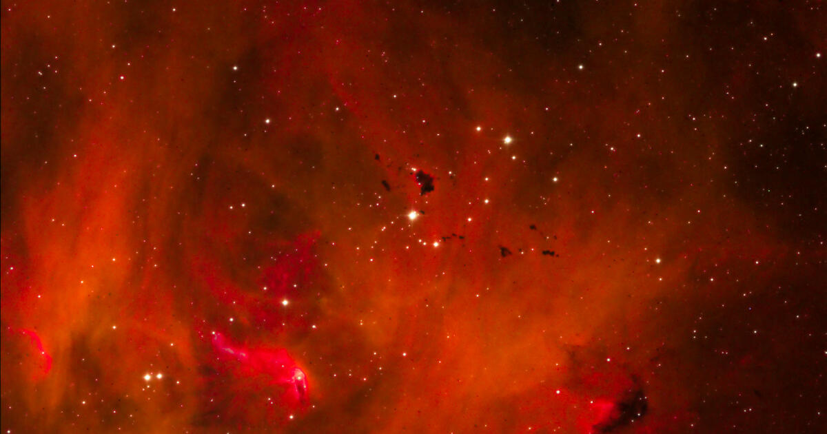Running Chicken Nebula (IC 2944) | Telescope Live
