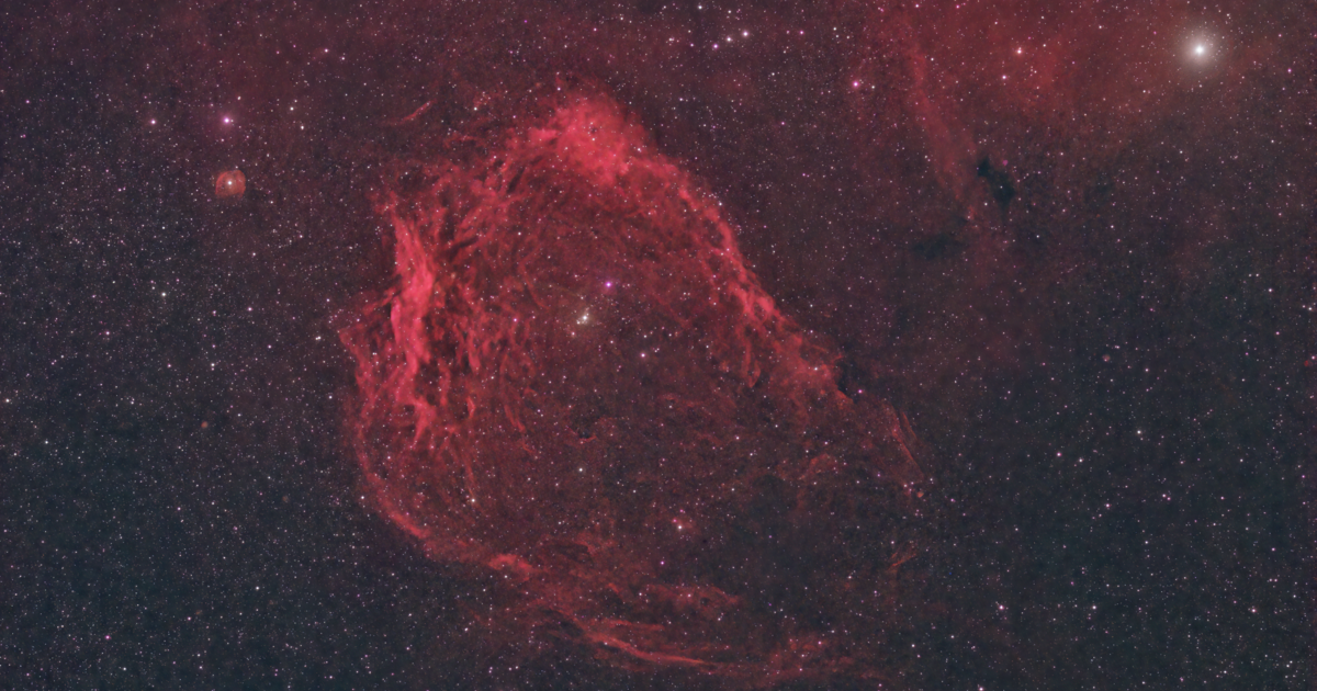 Sh2-129, the 'Flying Bat' Nebula | Telescope Live