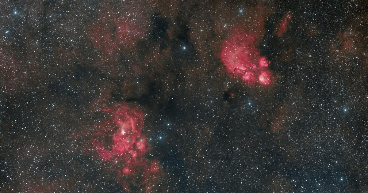 NGC 6334 and NGC 6357 | Telescope Live