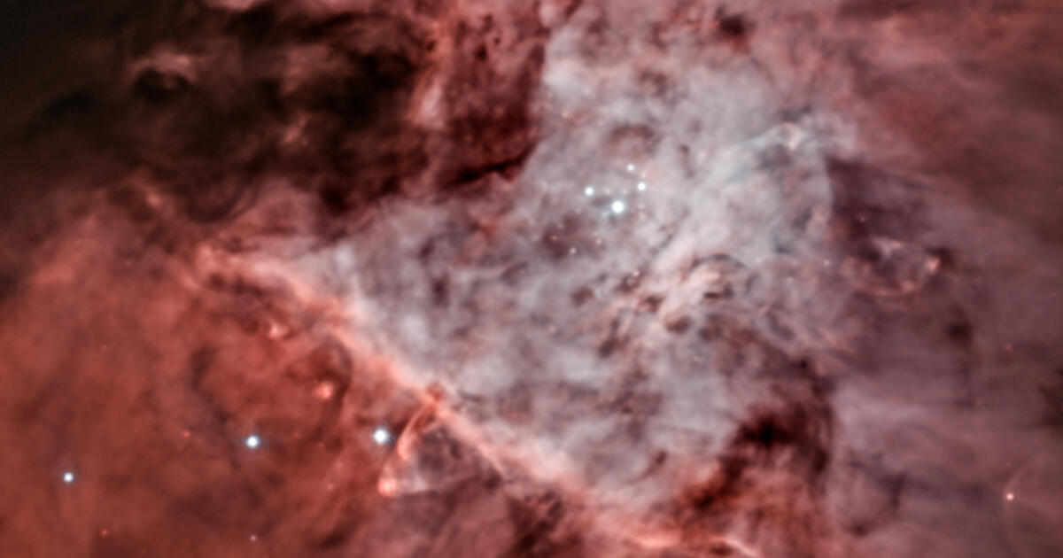 Center of Orion Nebula with the Trapezium Star Cluster | Telescope Live