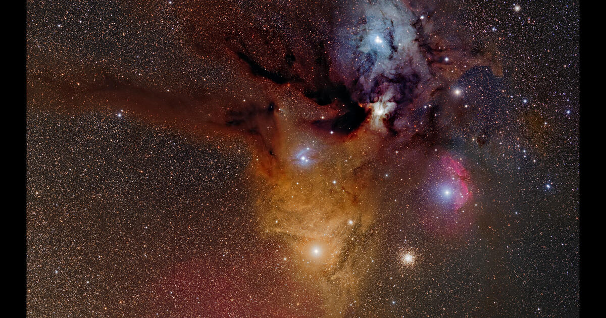 IC4603, IC4604 and IC4605 near Rho Ophiuchi | Telescope Live