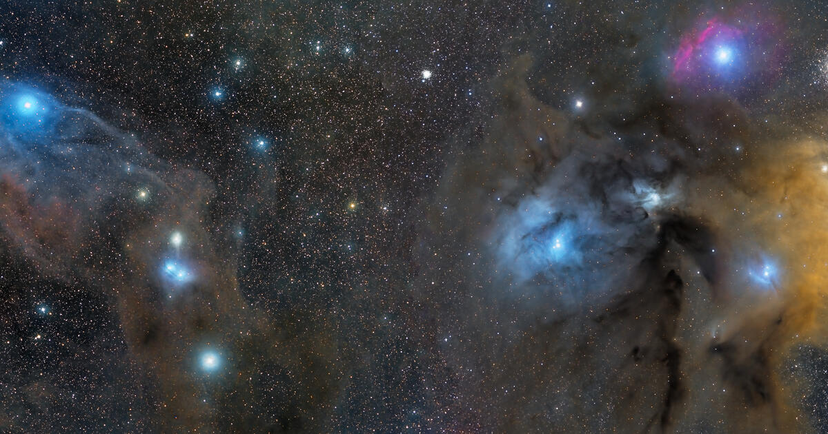 Blue Horsehead Nebula and Rho Ophiuchi cloud complex | Telescope Live