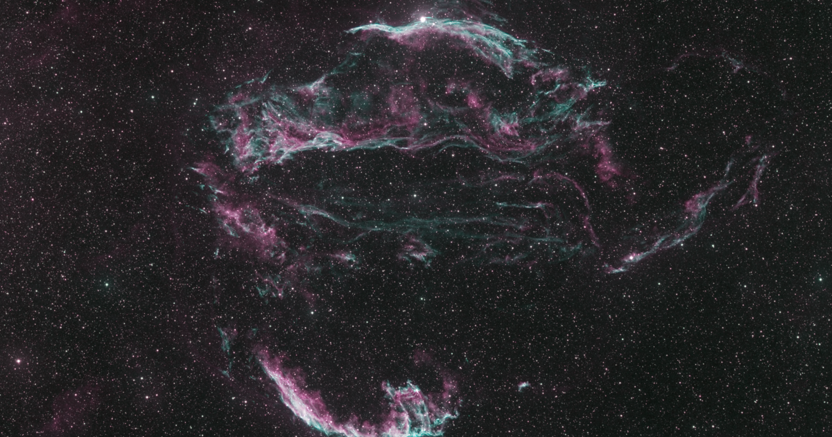 Veil Nebula synthetic true color | Telescope Live
