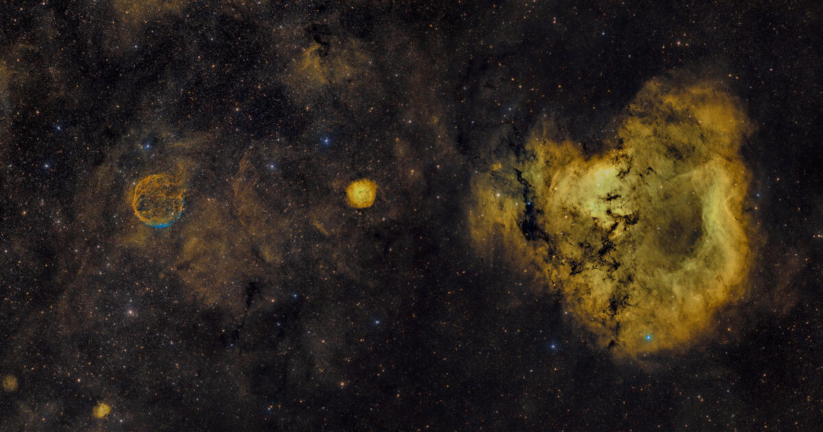 3-panel mosaic: from Abell 85 to Sh2-171 | Telescope Live