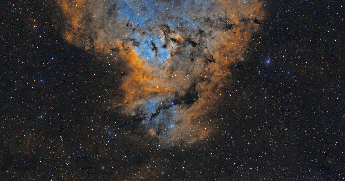 NGC 7822 The Cosmic Question Mark | Telescope Live