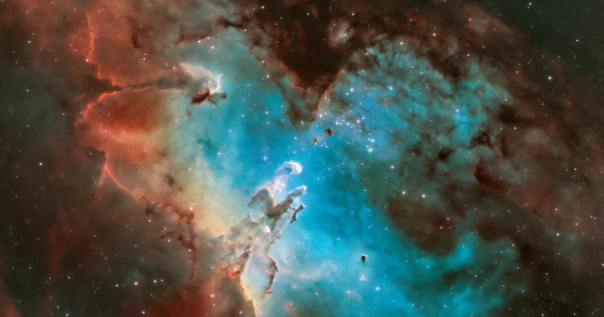 Eagle Nebula in Forax colors | Telescope Live