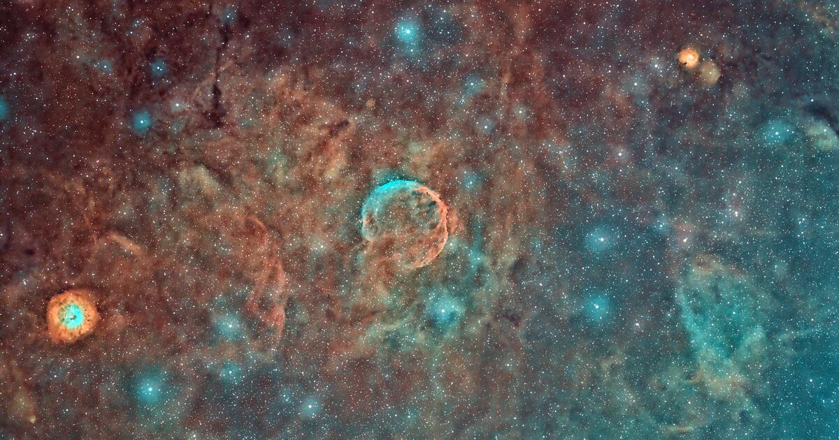 Supernova Remnant CTB1 widefield | Telescope Live