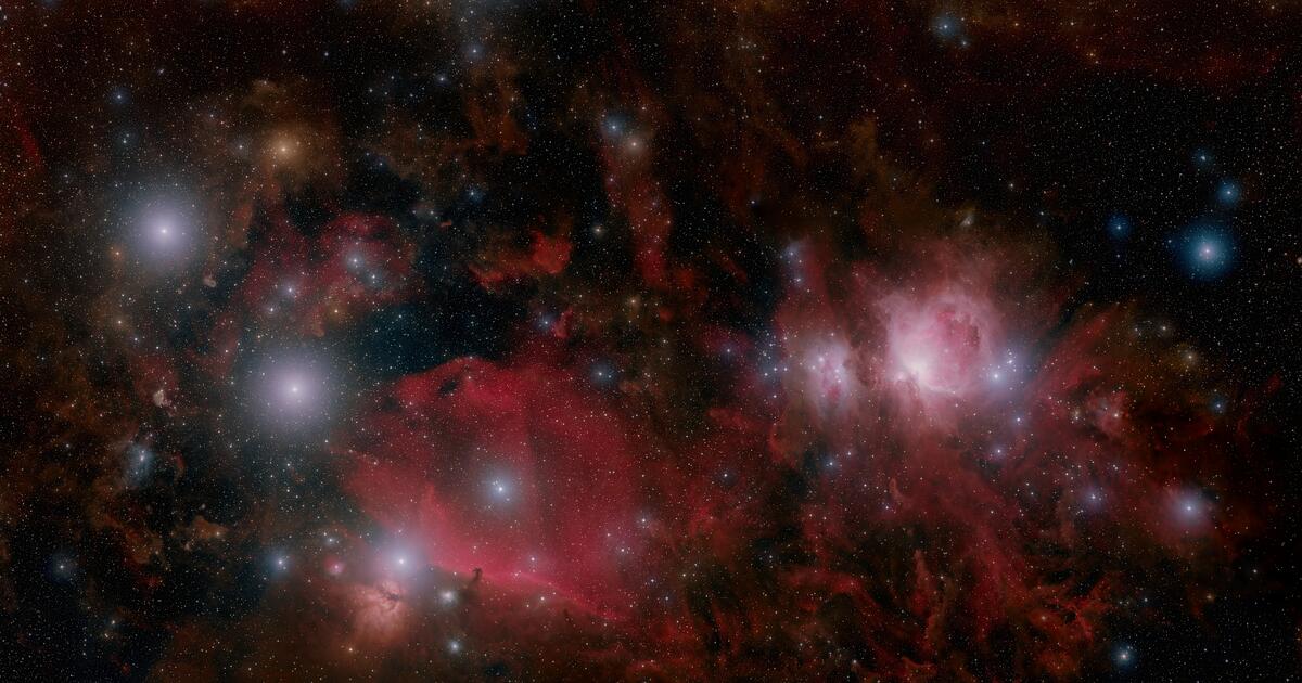 LRGB Ha Orion Nebula Mosaic AUS-2-CCD | Telescope Live