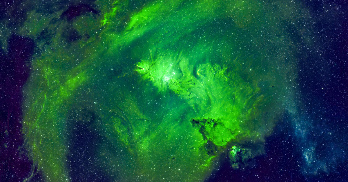 Christmas Tree Nebula in SHO | Telescope Live