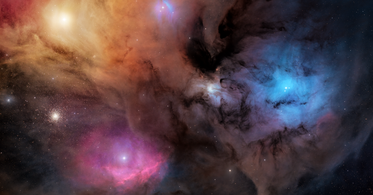 Festival of colors within the Rho Ophiuchi Cloud | Telescope Live