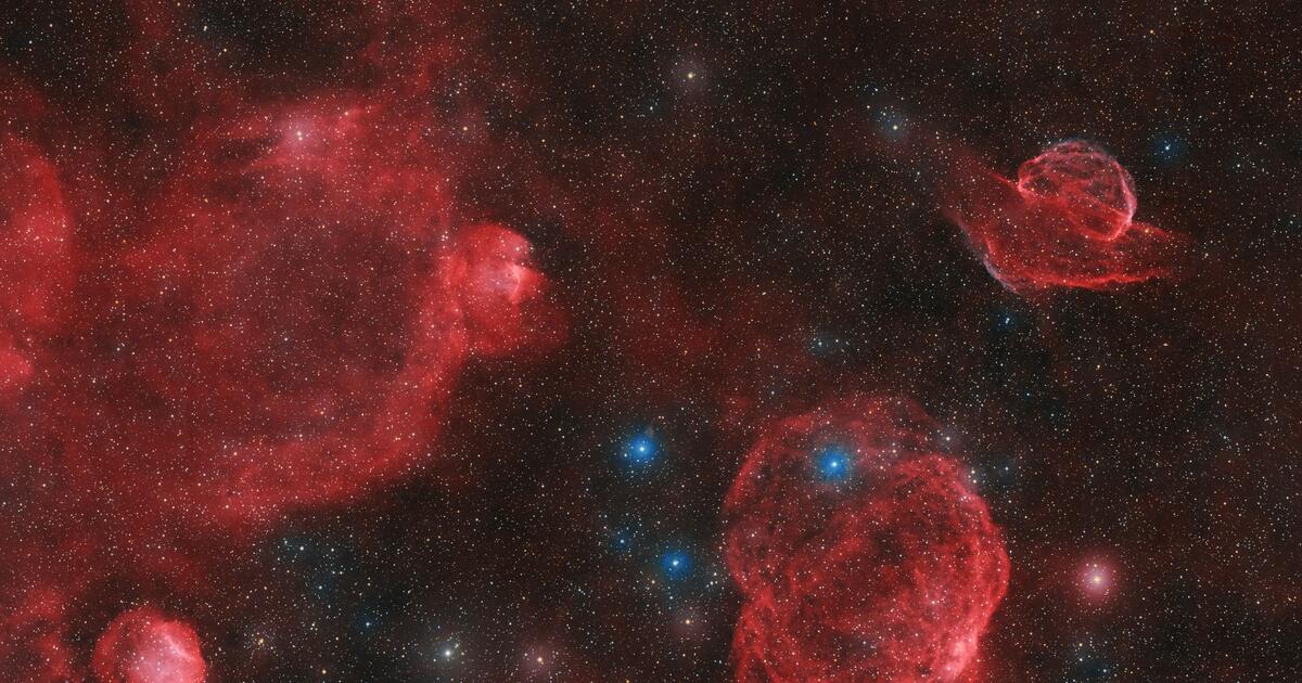 Sh2-223, Sh2-224, Sh2-225, Sh2-227 widefield | Telescope Live