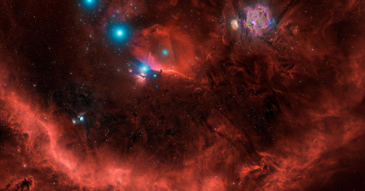 Orion mosaic in HSORGB | Telescope Live