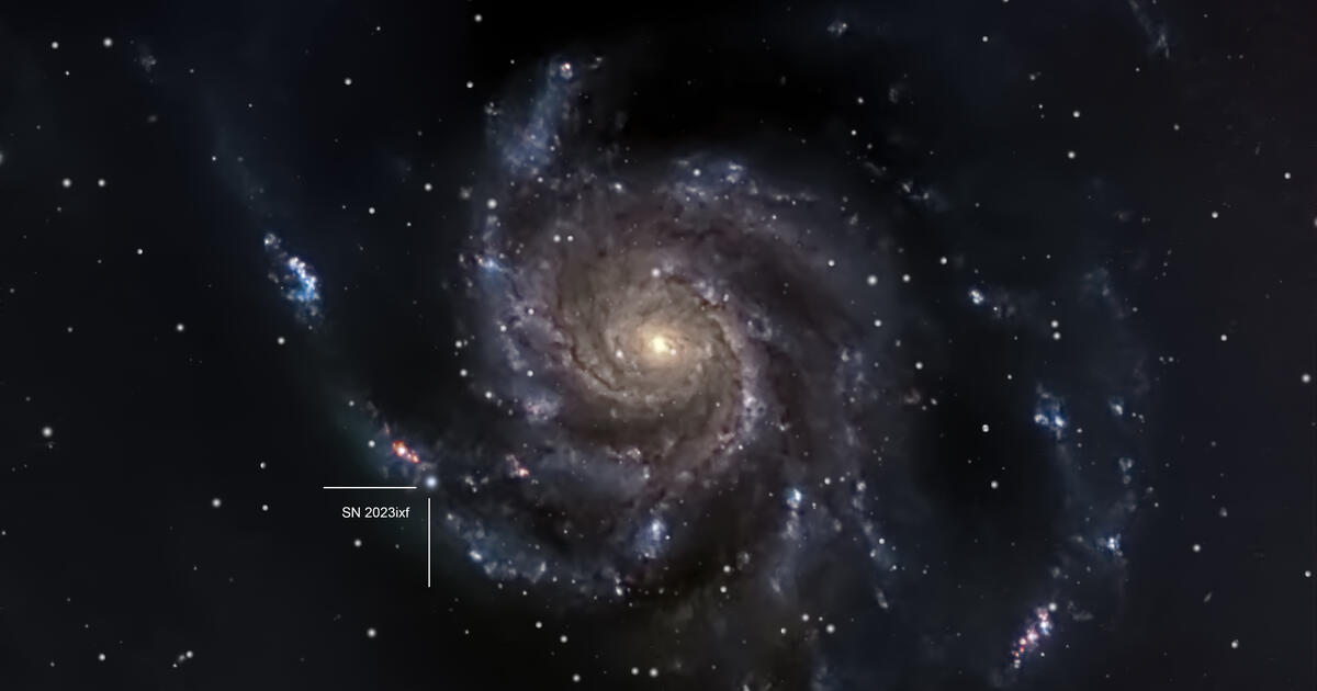 SN 2023ixf at M101 | Telescope Live