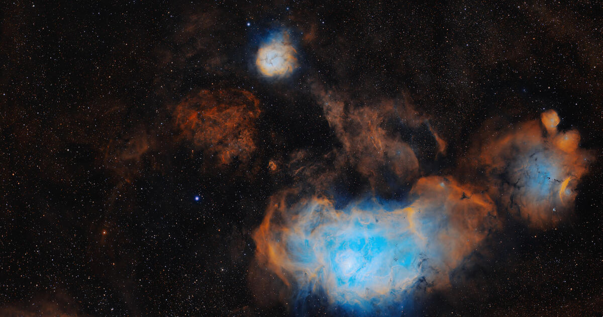 M8 &M20 widefield | Telescope Live