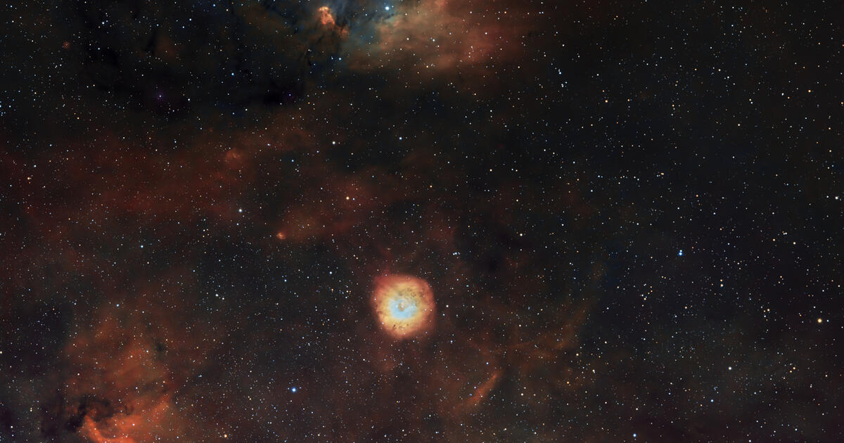 Cosmic Question Mark NGC 7822 and SNR Abell 85 | Telescope Live