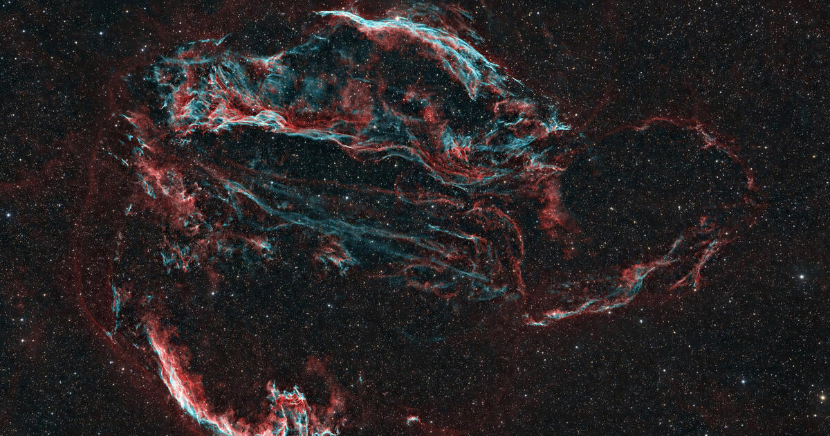 Veil Nebula In HOO | Telescope Live
