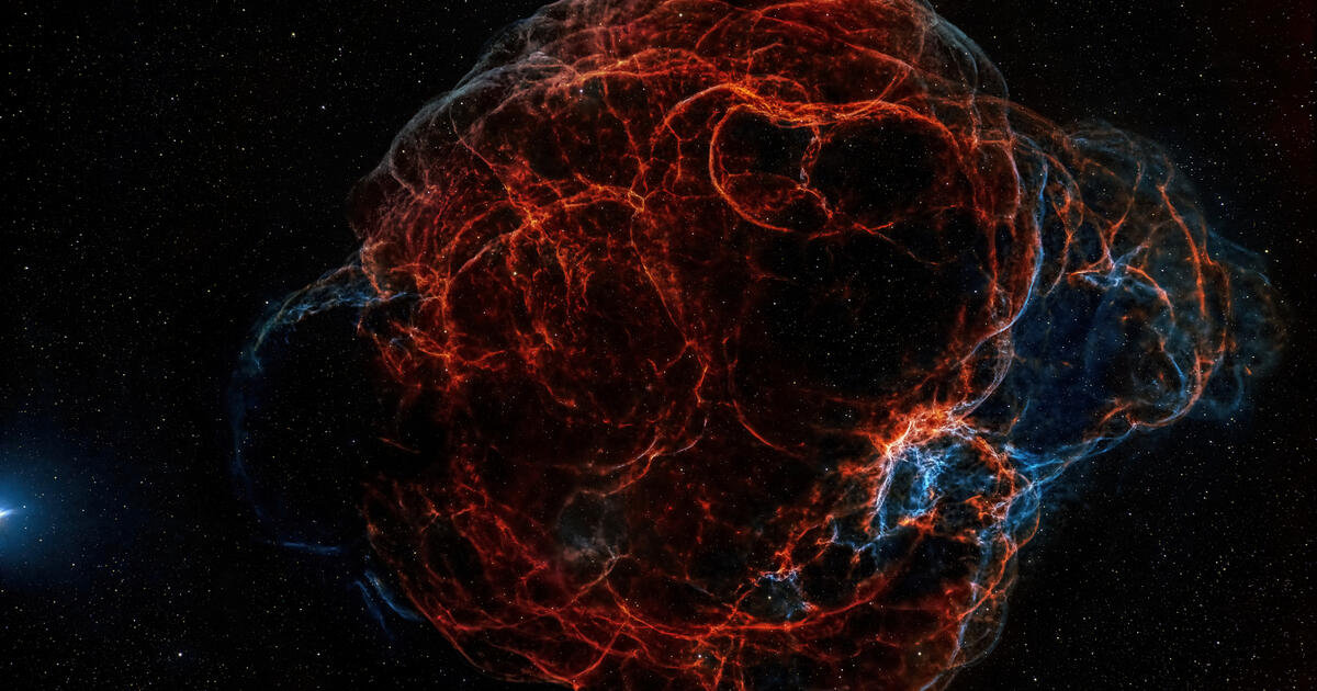 Sh2-240 the Spaghetti Nebula | Telescope Live