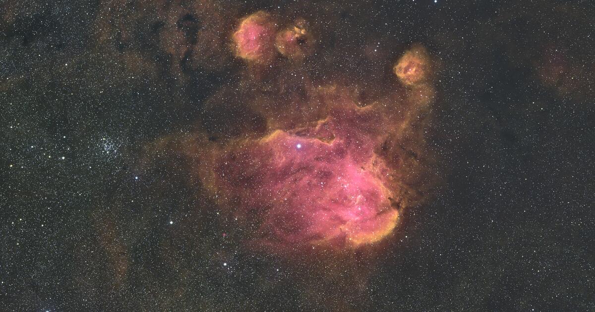Running Chicken Nebula (IC 2944) | Telescope Live
