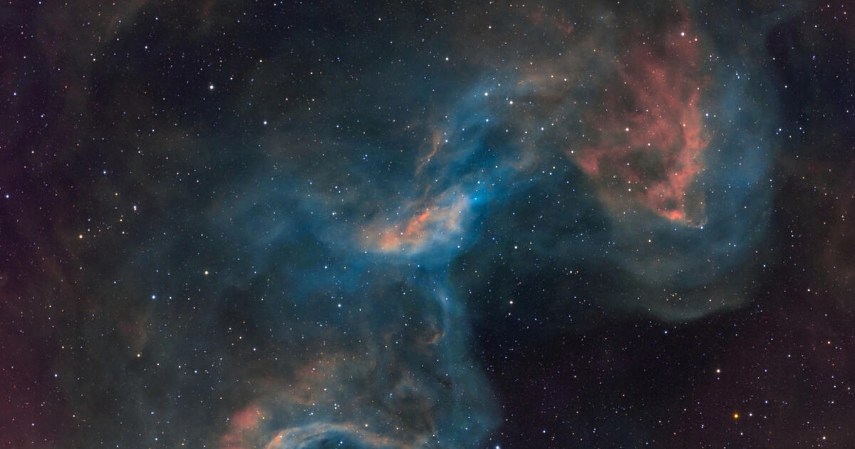 RCW53C - Space Clouds (SHO tri-color blend) | Telescope Live