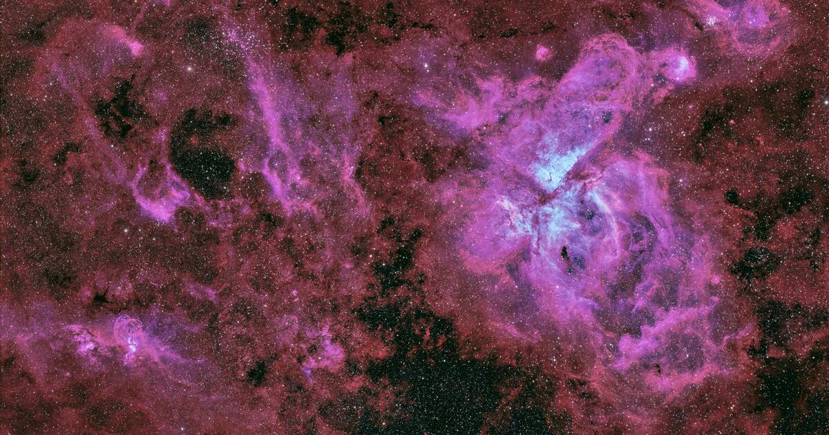 Carina Nebula Mosaic HOO | Telescope Live