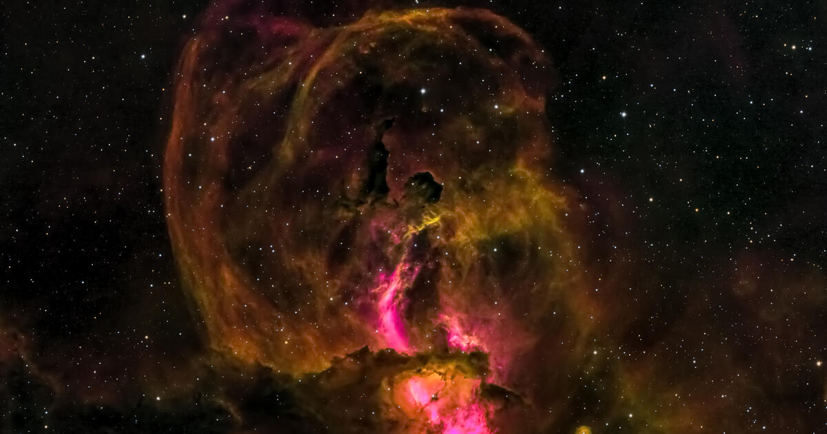 NGC 3576 aka Statue of Liberty Nebula... | Telescope Live