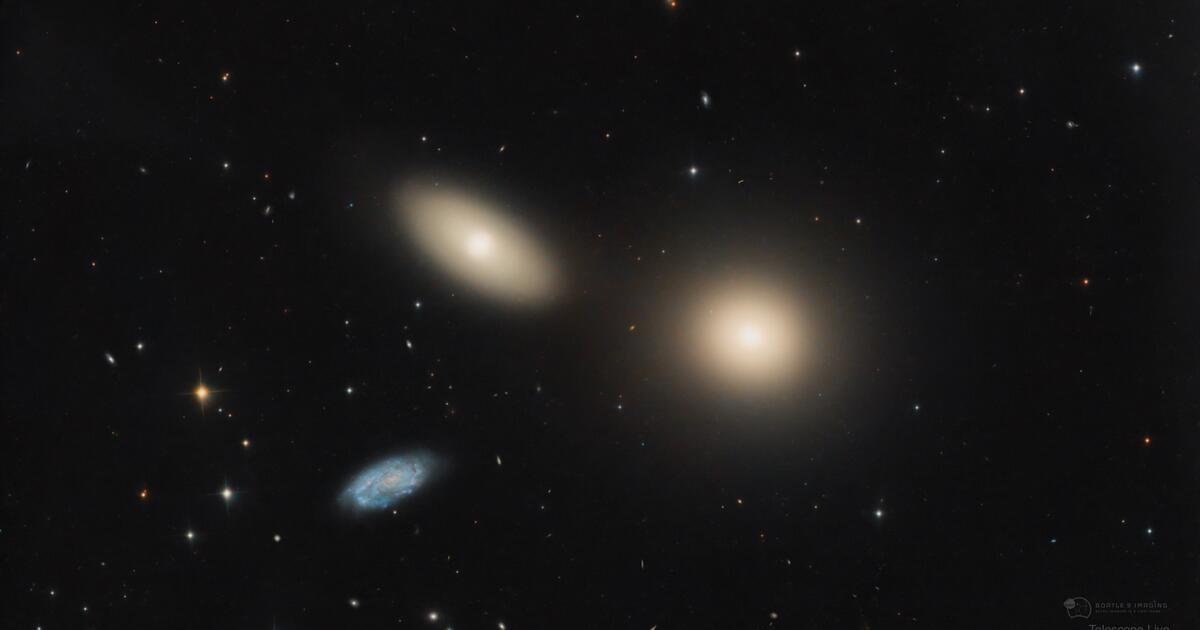 M 105, NGC 3384, NGC 3389 | Telescope Live