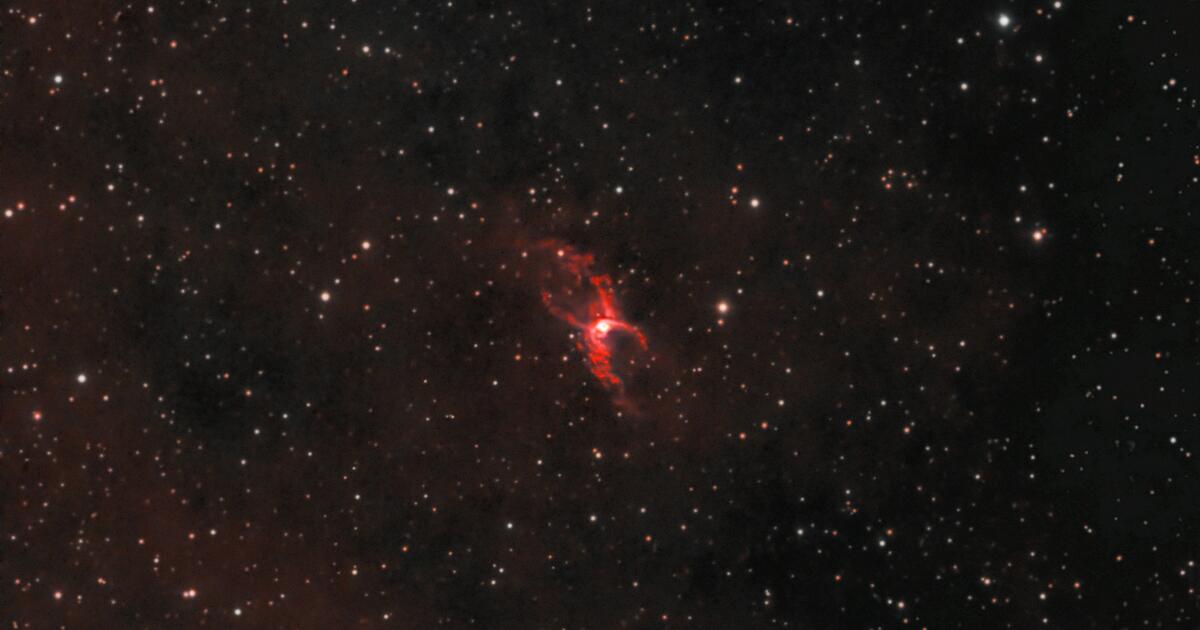 The Red Spider Nebula (NGC 6537) is a planetary nebula located in ...