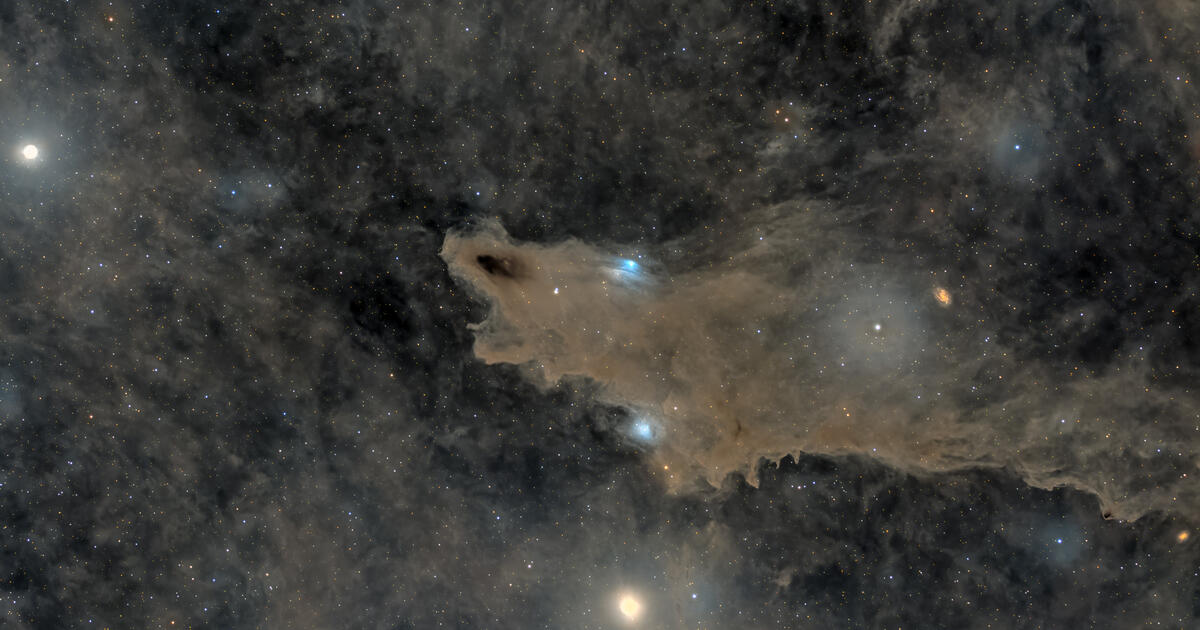 LDN 1235, the Dark Shark Nebula | Telescope Live