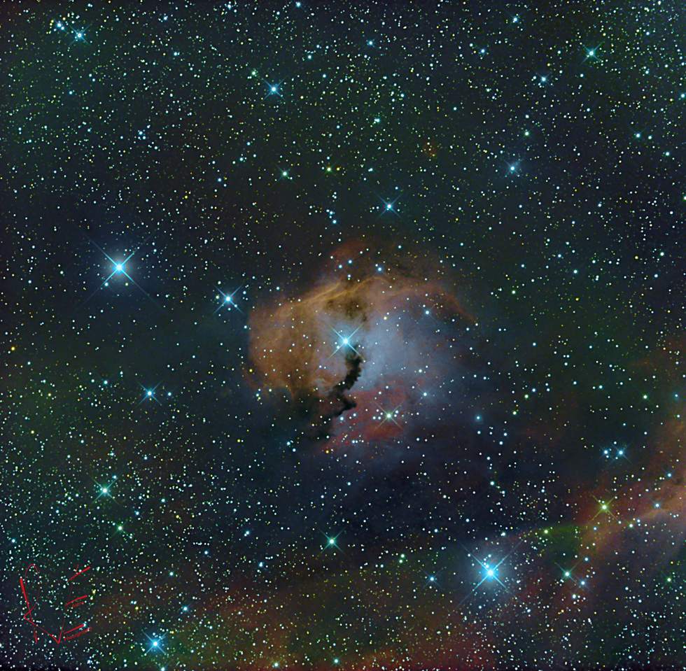 IC2177 part of the Seagull Nebula | Telescope Live