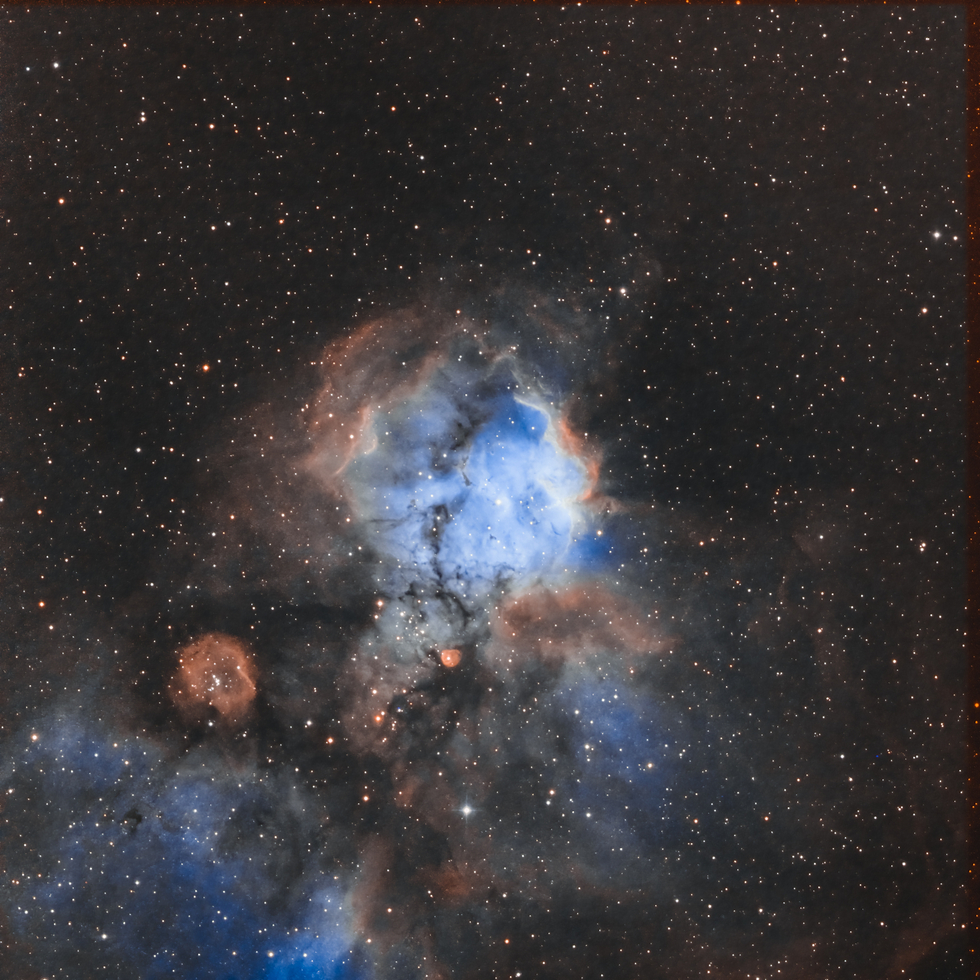 NGC 2467 - Skull and Crossbones Nebula | Telescope Live NGC 2467 - Skull and Crossbones Nebula | Telescope Live