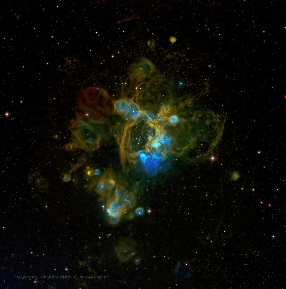 NGC 1929, a cosmic superbubble. | Telescope Live