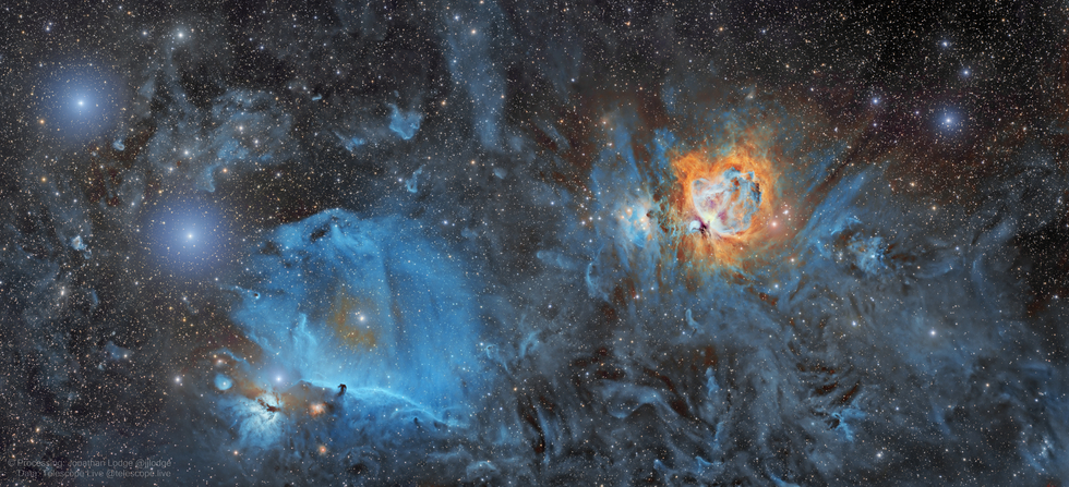 ORION'S BELT AND SWORD MOSAIC OHS HDR | Telescope Live