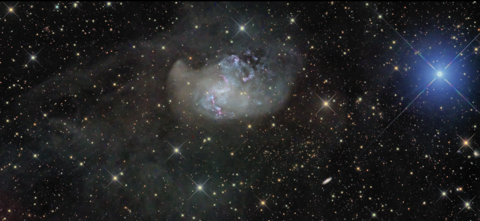 NGC1313 The Topsy Turvy Galaxy. | Telescope Live