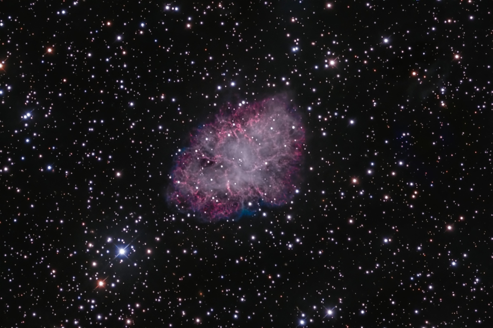 M1 - Crab Nebula in LRGB | Telescope Live