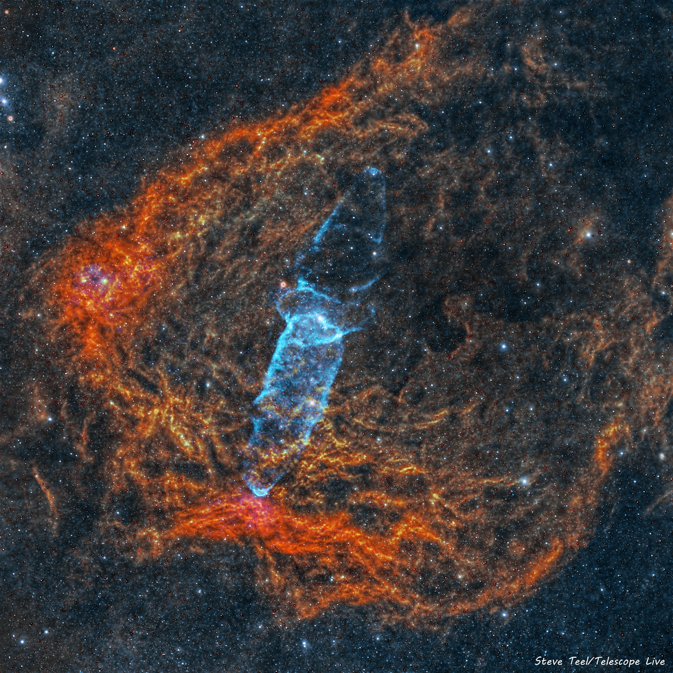 The Flying Bat, Sh2-129, and the Squid, Ou4, Nebulae | Telescope Live