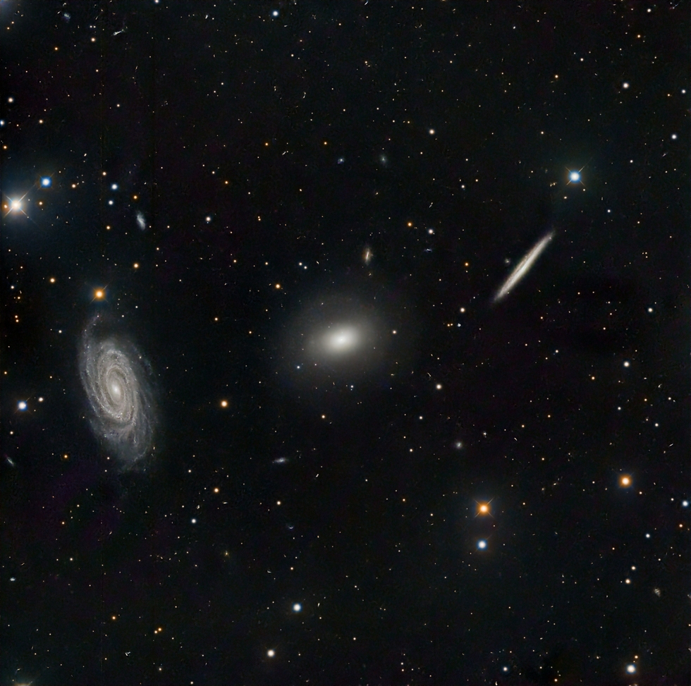 NGC5985: Spiral, NGC5982:Elliptical, NGC5981: "Edge On" Galaxies in ...