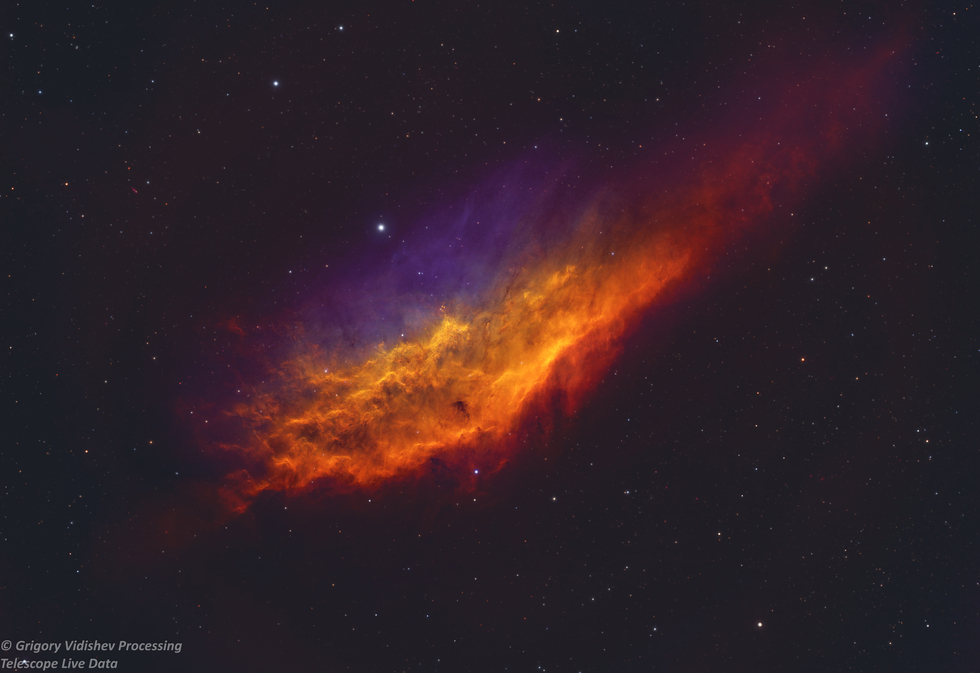 NGC1499 California Nebula | Telescope Live