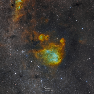 Running Chicken Hubble Palette (SHO) | Telescope Live
