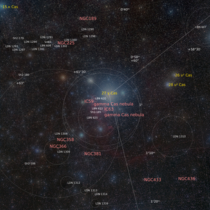 SH2-185 - Cassiopeia's Ghost | Telescope Live